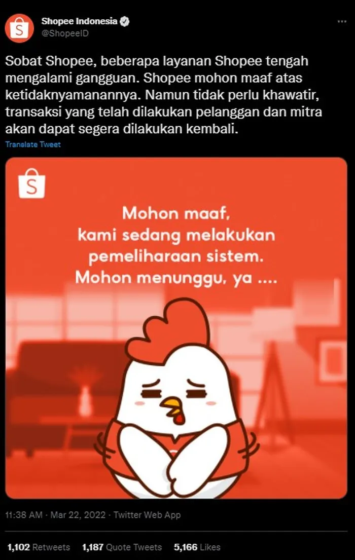 Aplikasi Shopee Sulit Diakses sejak Pagi, Ternyata Ini Penyebabnya ...