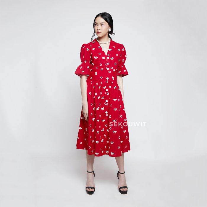 5 Rekomendasi Dress Batik Natal Warna Merah di Tokopedia, Harga Mulai ...