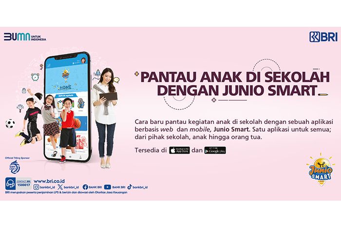 Dukung Digitalisasi Sekolah, BRI Hadirkan Sistem Informasi Pintar Junio Smart - Parapuan