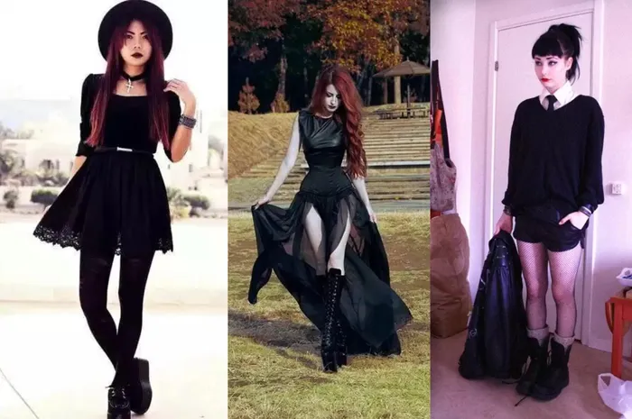 Feminin hingga Boyish, Coba 5 Inspirasi Gaya Gothic Fashion Ini Yuk ...