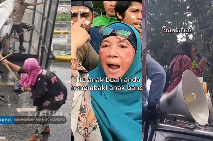 Aksi Heroik Emak-Emak di Tengah Demo, Buktikan Keberanian Perempuan Melawan Ketidakadilan - Parapuan