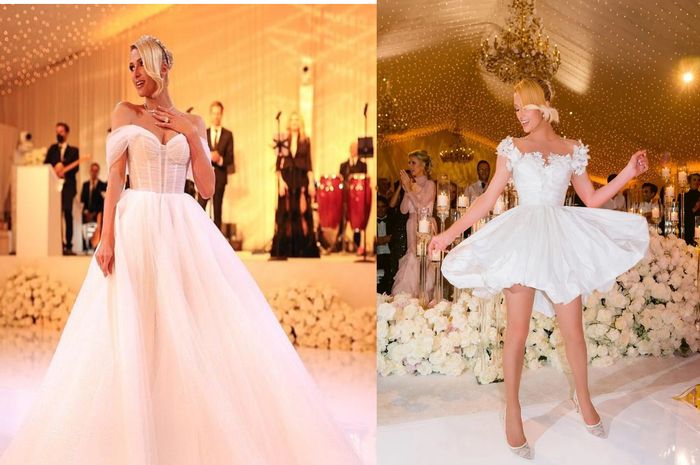 4 Potret Gaun Cantik Paris Hilton yang Dipakai Saat Pernikahannya ...