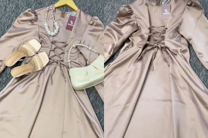 Tren Baju Lebaran 2024, Ini Tips Merawat Gamis Shimmer Bahan Satin Silk ...