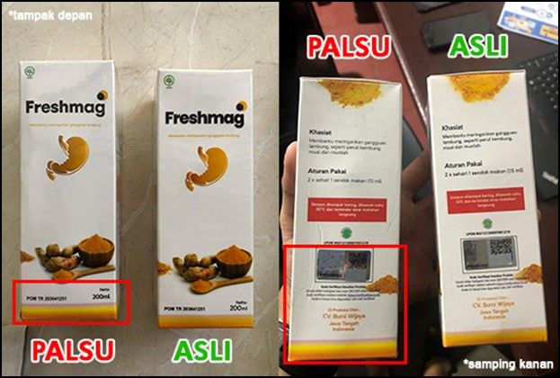 Tampak Serupa, Cermati Perbedaan Freshmag Asli dan Palsu dari Kemasannya