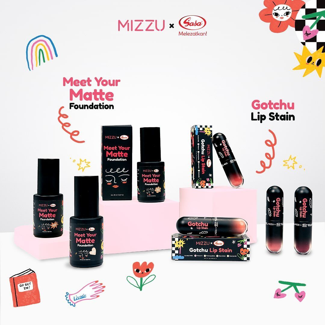 Kolaborasi Terbaru Mizzu x Sasa, Ada Foundation hingga Lip Stain