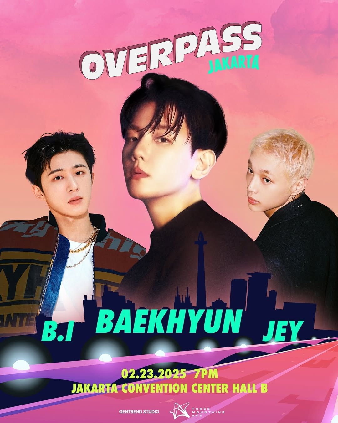 B.I, Baekhyun dan Jey Akan Tampil di Overpass Jakarta Februari 2025 ...