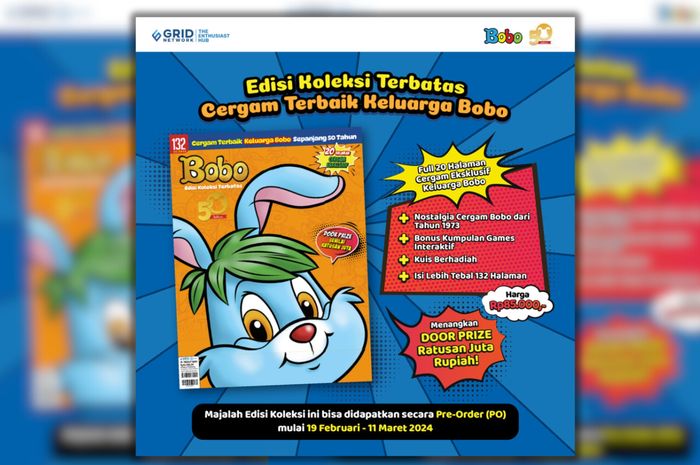 PO Majalah Bobo Edisi Koleksi Terbatas Cergam Terbaik Dibuka, Intip ...