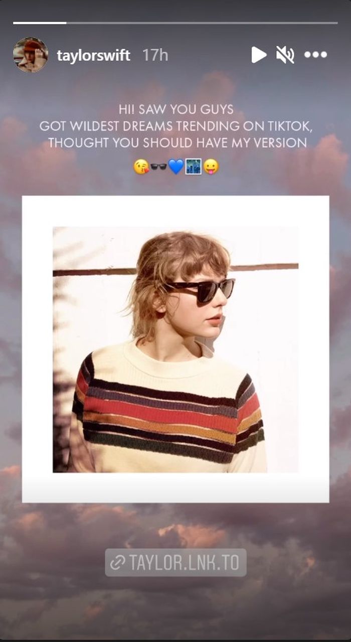 Beri Kejutan Penggemar, Taylor Swift Rilis Ulang Lagu Wildest Dreams ... Beri Kejutan Penggemar, Taylor Swift Rilis Ulang Lagu Wildest Dreams ...