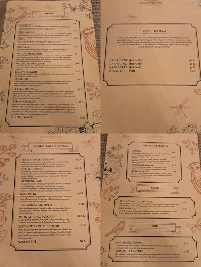 Makan ala Keluarga Kerajaan, Intip Harga dan Daftar Menu di Pracima ...