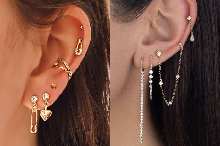 Multilayering Piercing, Ini Inspirasi Gaya Pakai Anting untuk Edgy Look ...