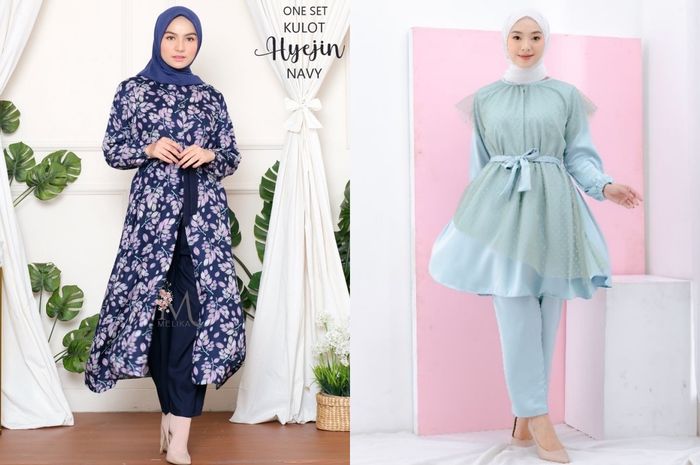 Bebas Bergerak, Ini 5 Rekomendasi Baju Lebaran One Set dengan Celana ...