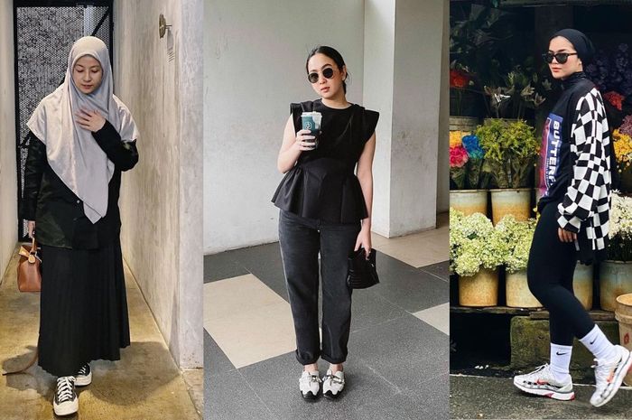 5 Gaya Artis saat Jadi Cewek Mamba, Modis dengan Outfit Serba Hitam ...