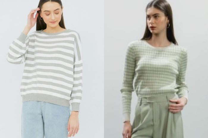 4 Rekomendasi Striped Sweater Viral di TikTok, Ada dari This Is April ...