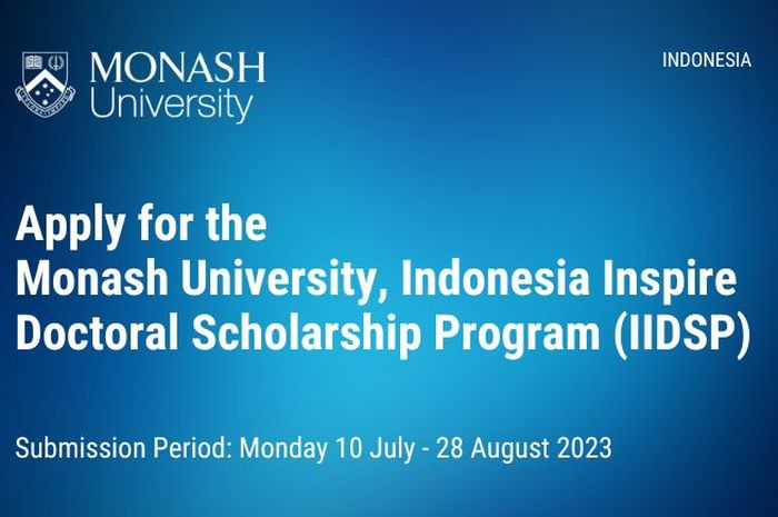 Monash University Indonesia Tawarkan Beasiswa S3, Ini Cara Daftarnya ...